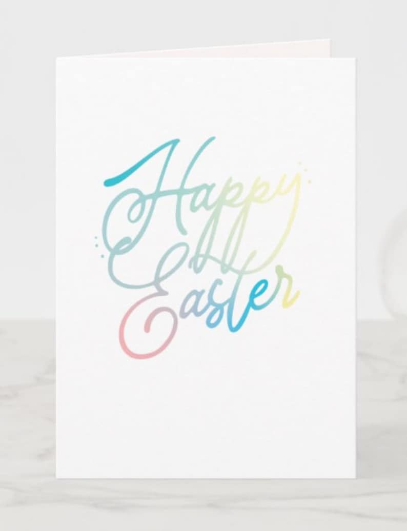Hand-created Happy Easter Script Typography SVG PNG Digital File ...