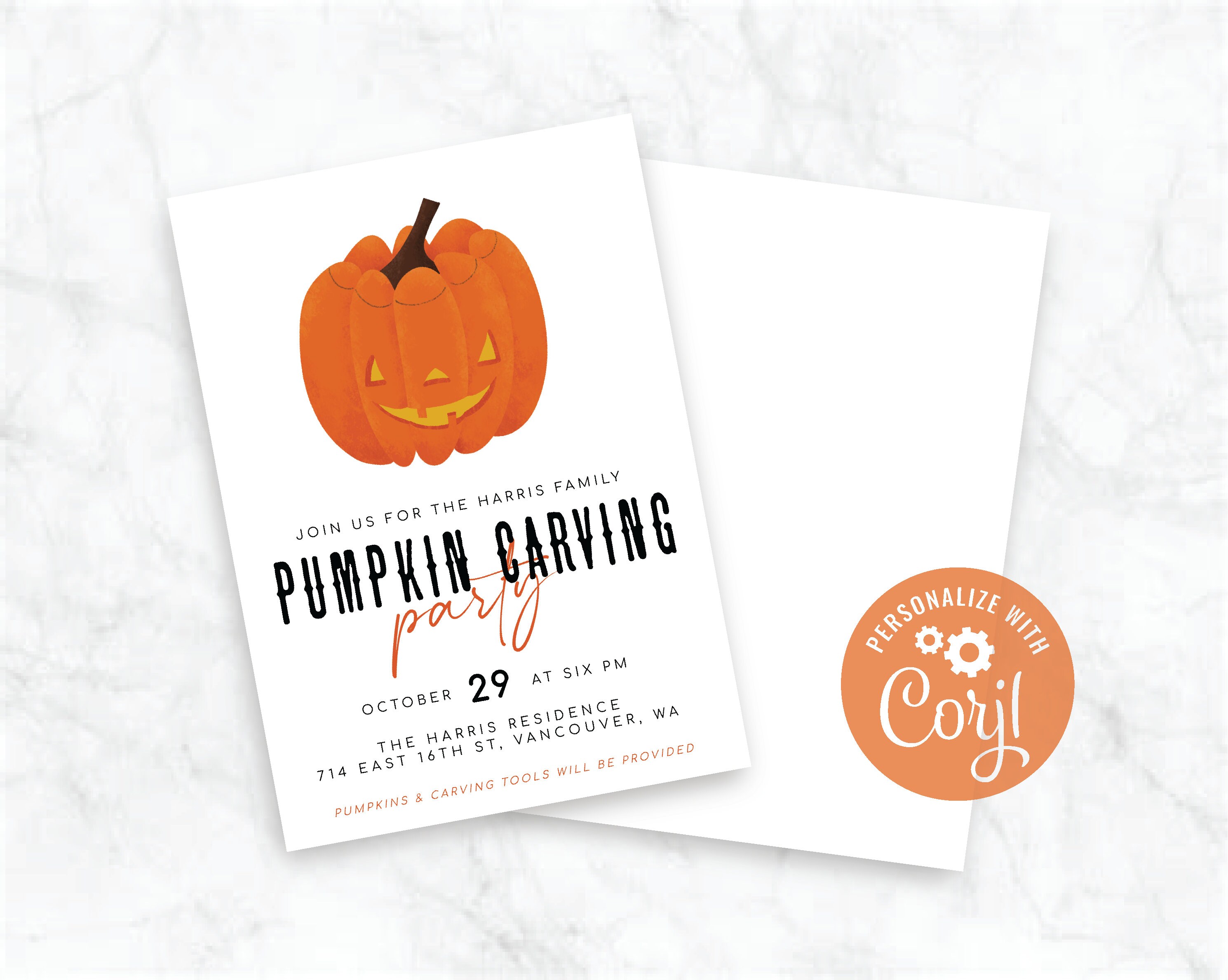 Cute Halloween Party Invitation Download - Etsy