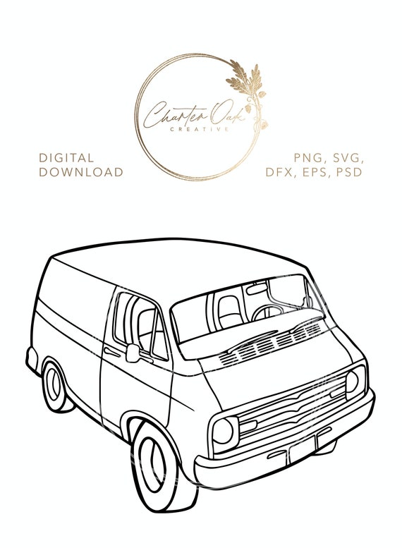 Cute Van Vanlife SVG Digital File Download - Etsy