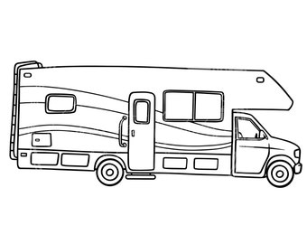 How To Draw A Rv Step By Step