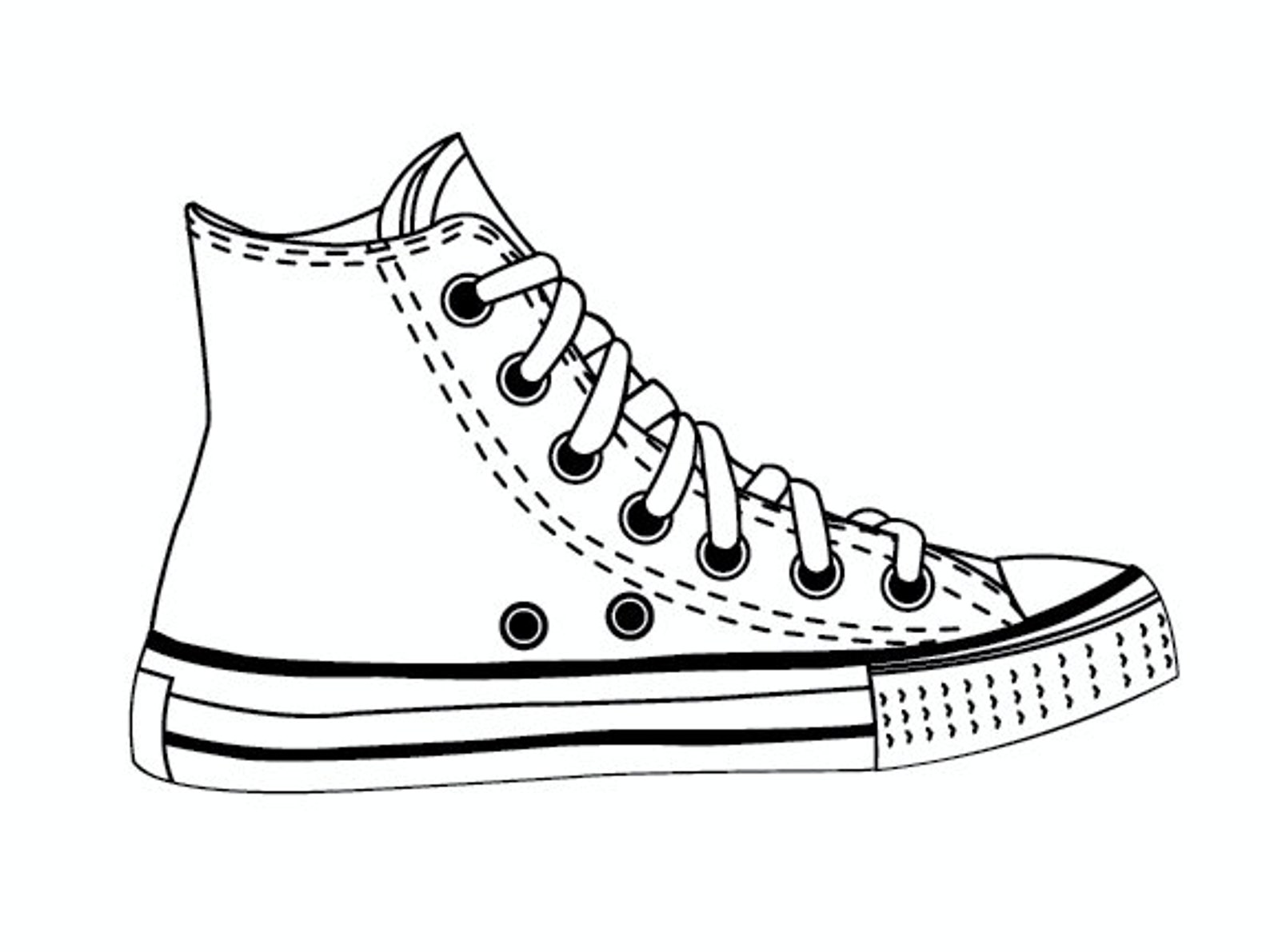 High-Top Sneaker Converse Schuh Layered SVG EPS PND digitaler ...