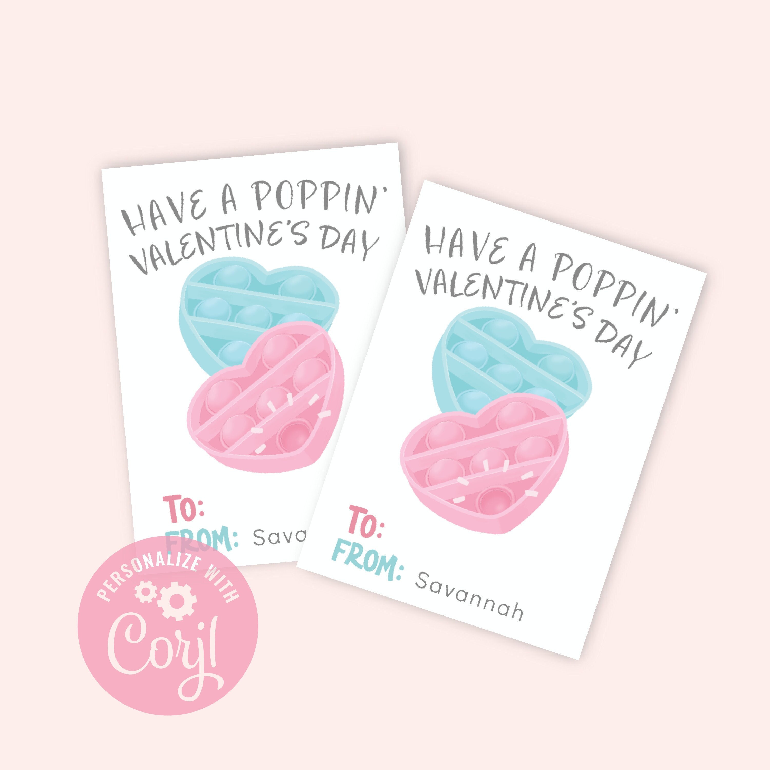 Paper & Party Supplies Fun & Trendy Pop-It Heart fidget toy kids ...