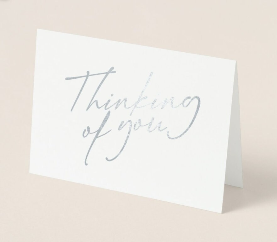 Hand-created Thinking of You Script With No Counters/negative Space for ...