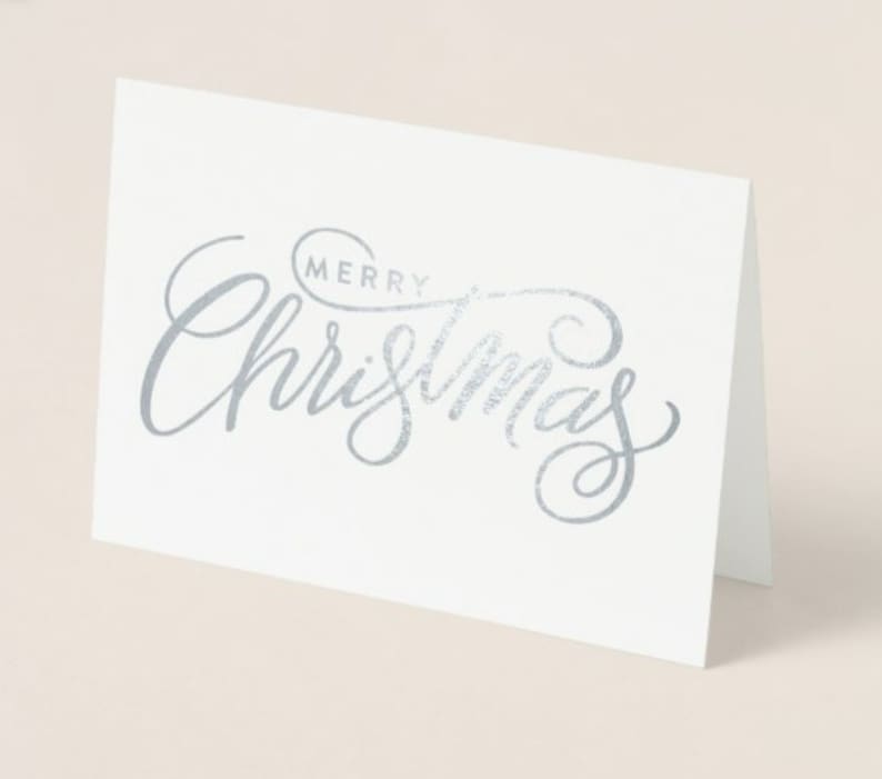 Hand-lettered Merry Christmas Script Typography SVG Digital File ...