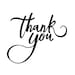 Hand-created Thank You Script Typography SVG PNG Digital File Download ...