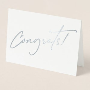 Hand-created Congrats Script With No Counters/negative Space for Paper ...