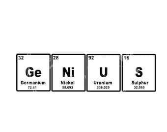 Periodic Table Genius Svg - Etsy