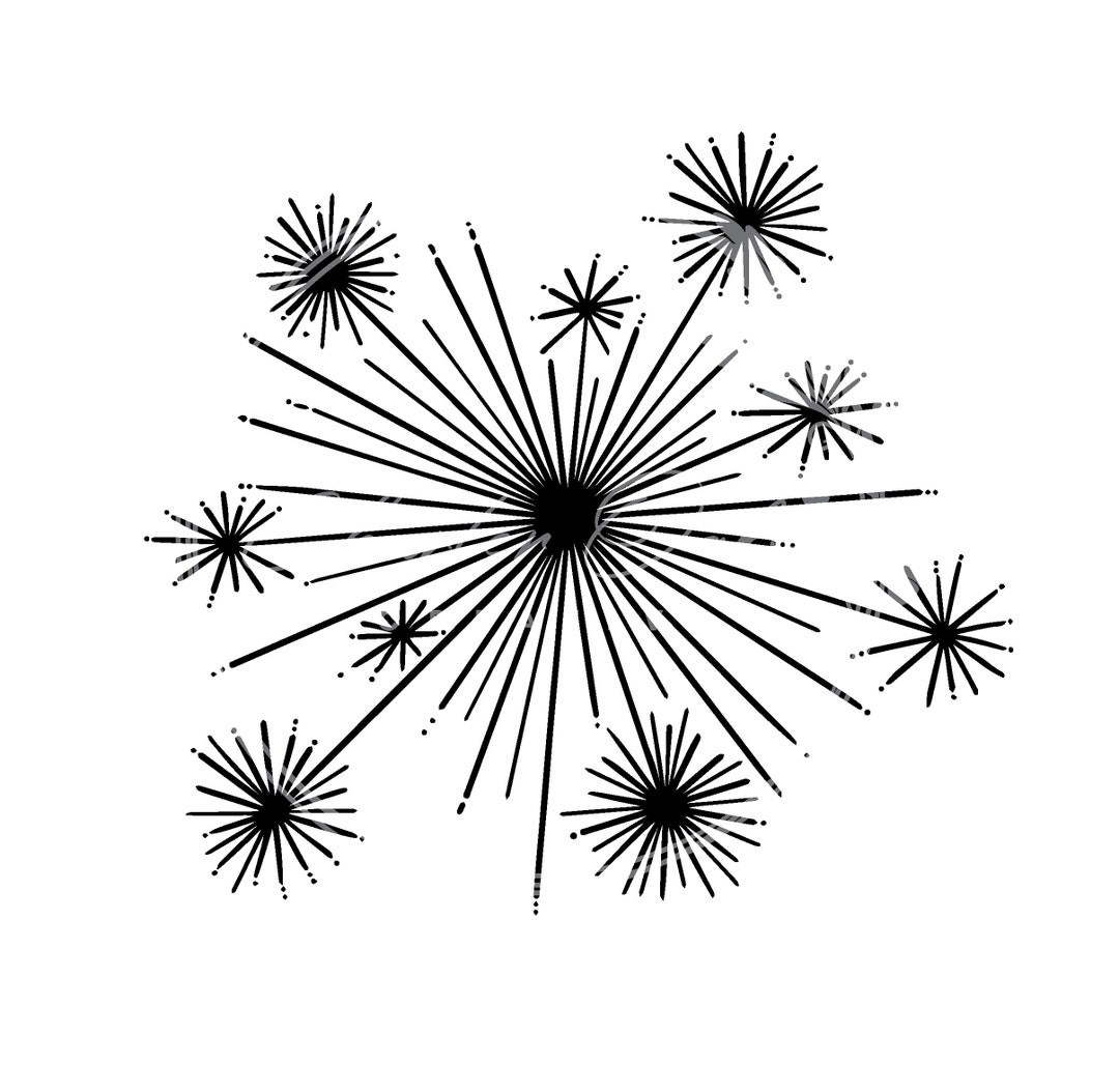 Firework/sparkler SVG PNG Digital File Download - Etsy