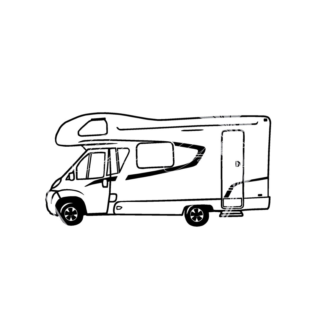 Swift Escape RV Motorhome/camper Line Drawing/illustration SVG Digital ...