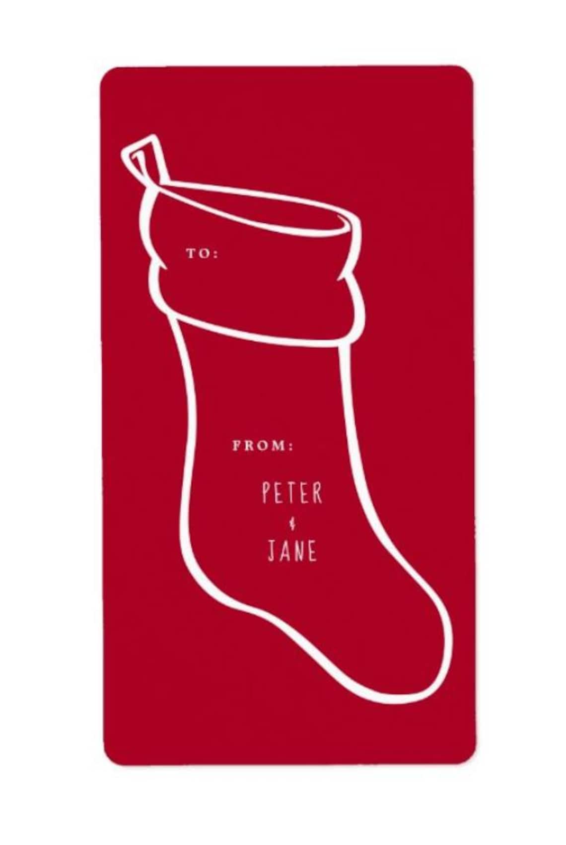 Christmas/holiday Stocking Line Drawing PNG SVG Digital File Download ...