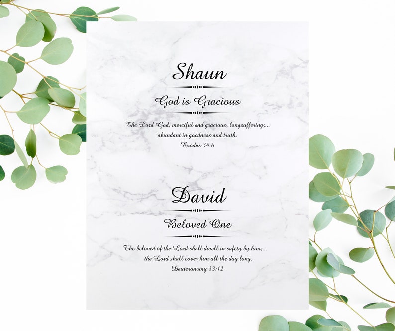 Baby Name Meaning Plaque | Digital Print ONLY - Etsy