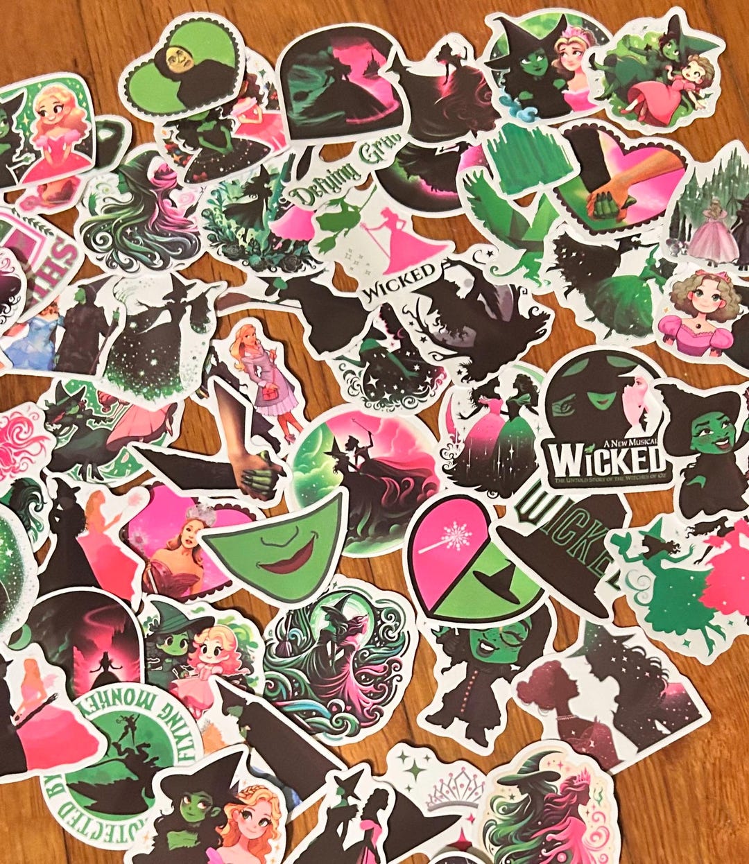 100 Piece “wicked” Sticker Lot - Etsy