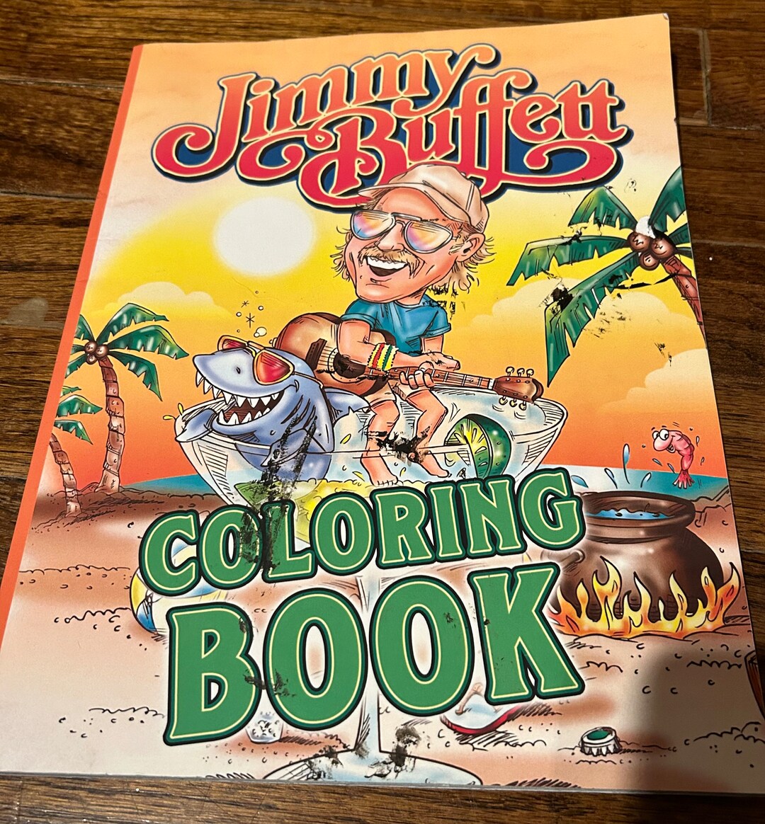 Margaritaville Coloring Book Jimmy Buffett Music Collectible - Etsy