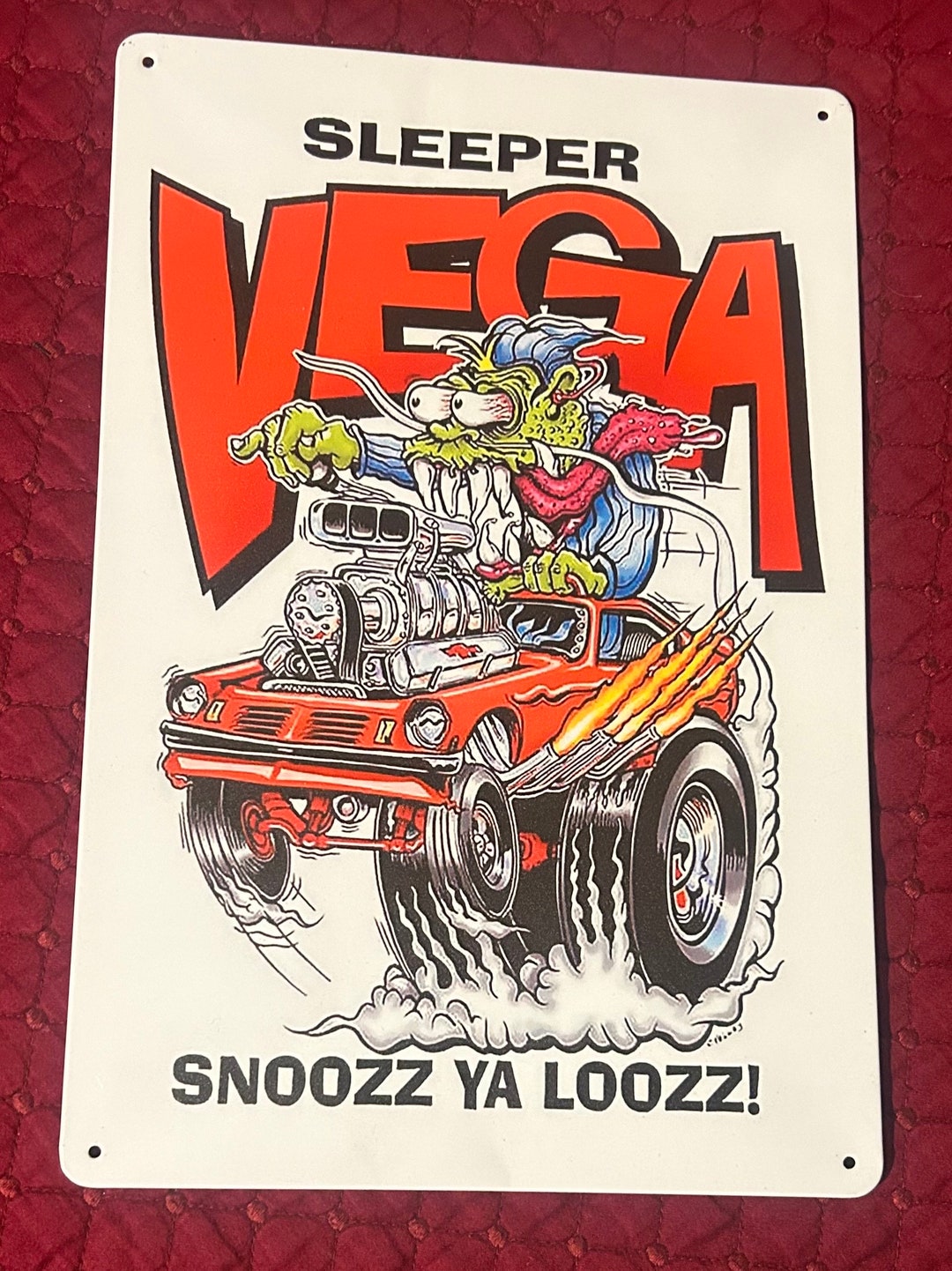 Rat Fink Tin Advertisment Sign Sleeper Vega Big Daddy Art - Etsy