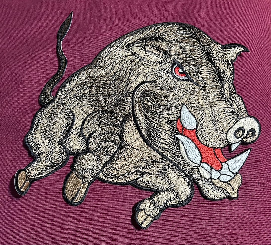Wild Boar Back Patch ~ Wild Hog - Etsy