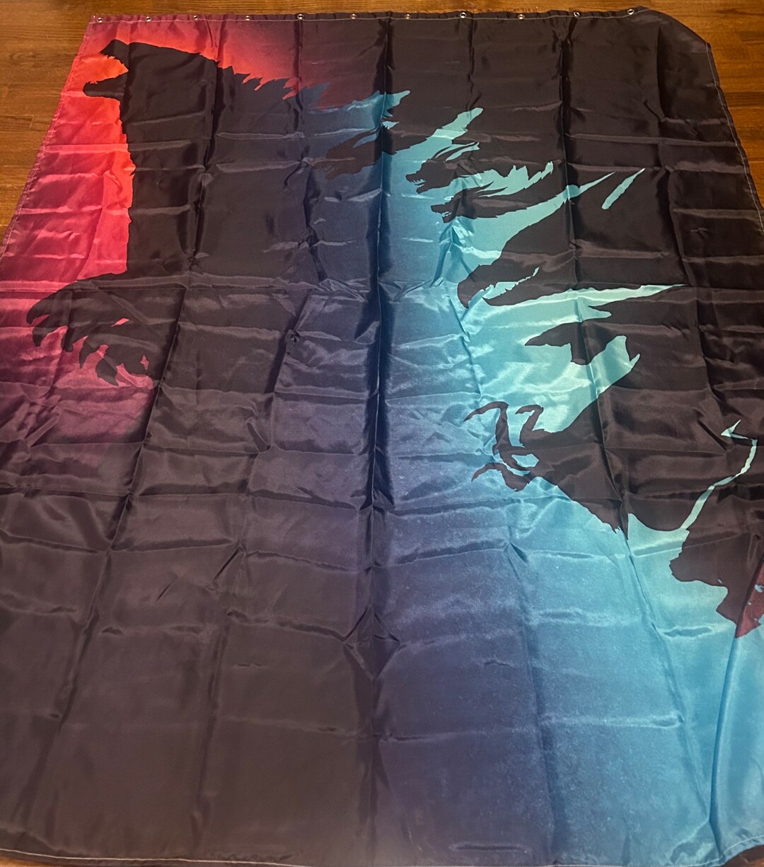 Godzilla Shower Curtain Reptile Bathroom Decor - Etsy