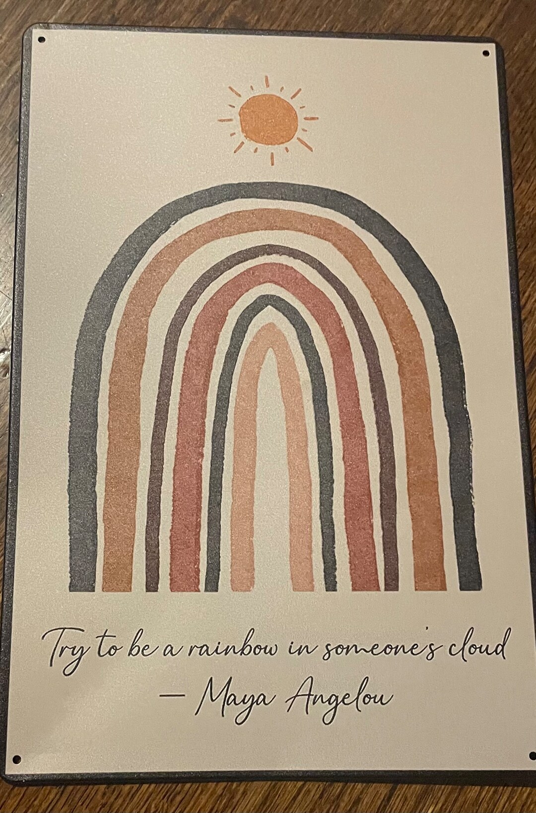 Be A Rainbow in Someones Cloud ~ Tin Sign ~ Advertisement - Etsy