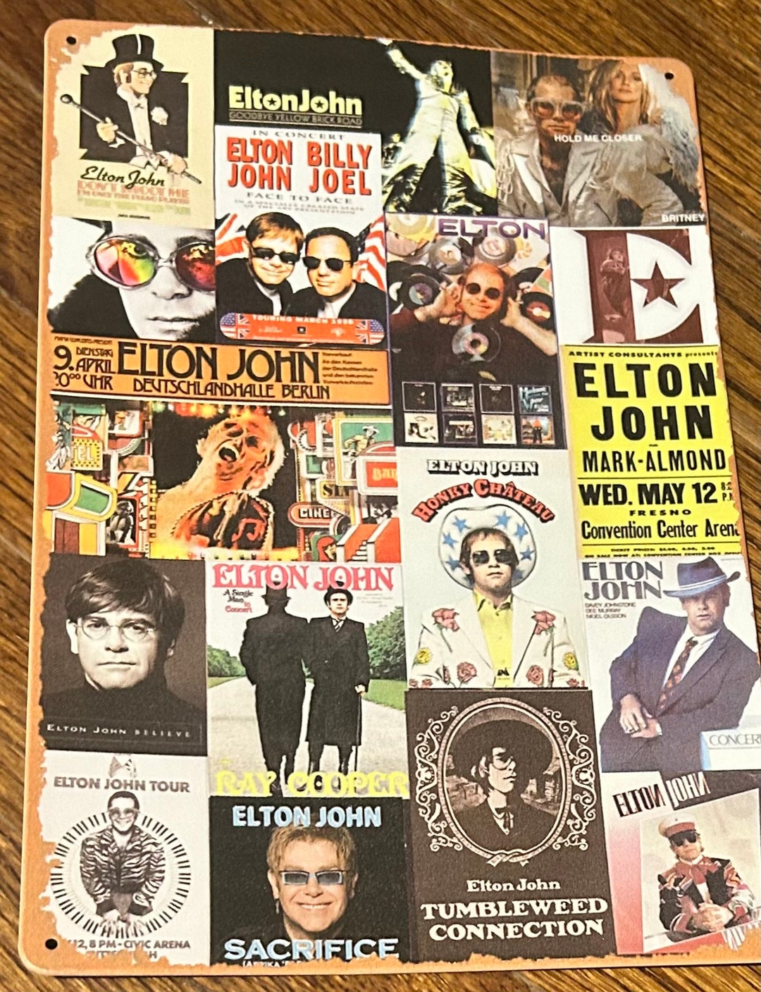 Elton John Tin Advertisement Sign - Etsy