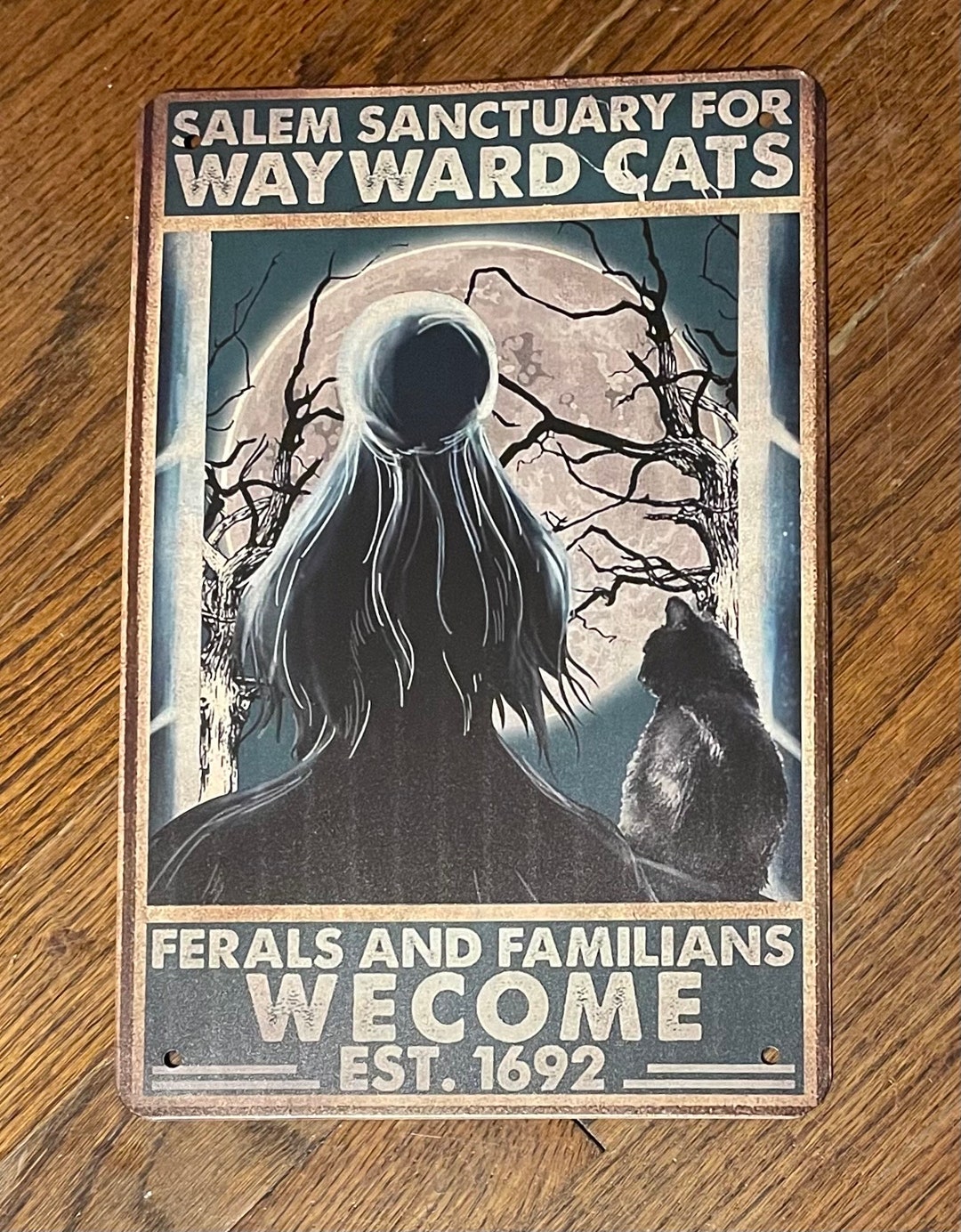 Wayward Cats Sign ~ Cat Aesthetic ~ Tin Sign ~ Advertisement ~ Sign - Etsy
