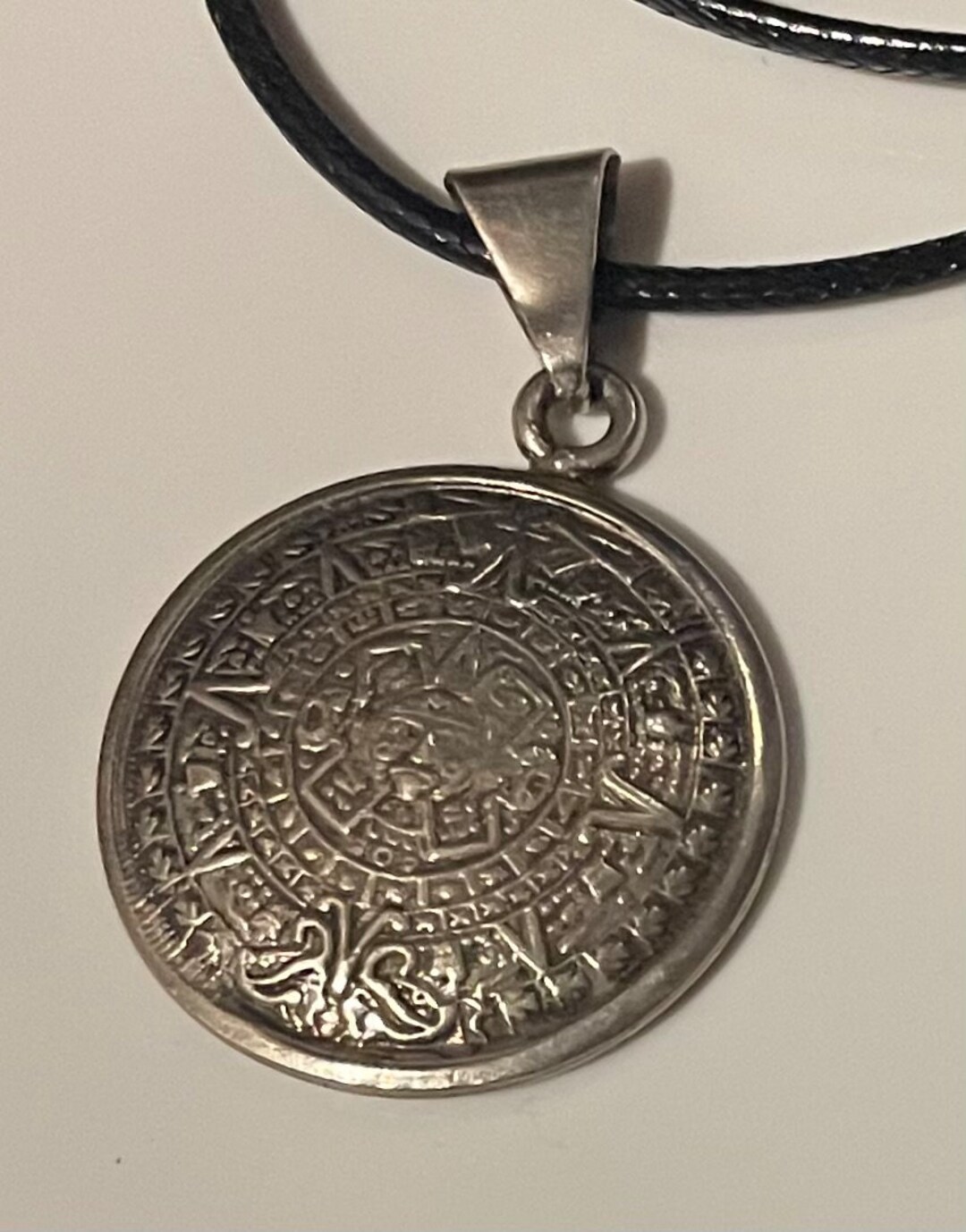 Mayan Calendar Sterling Silver Pendant - Etsy