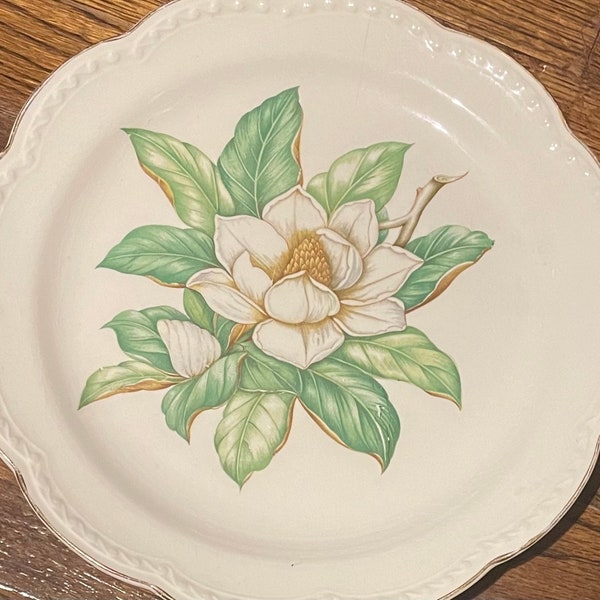 Magnolia Plates - Etsy