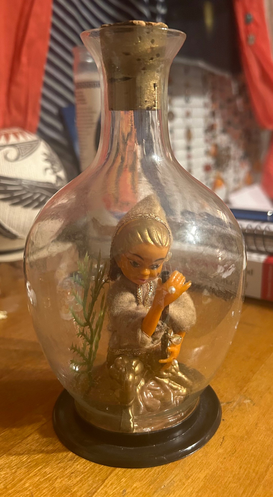 Genie in A Bottle Pixie Elf Miniature Doll - Etsy