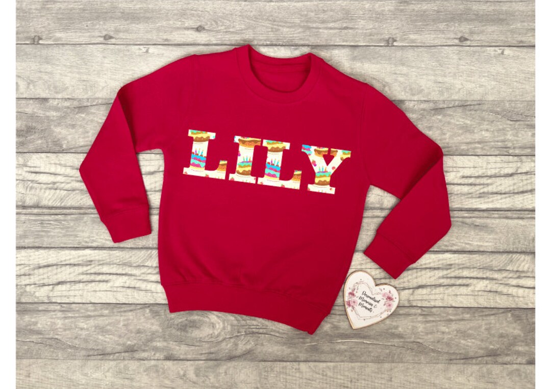 Personalised Birthday Name & Age Jumper | Bday Jumper | Birthday Gift ...