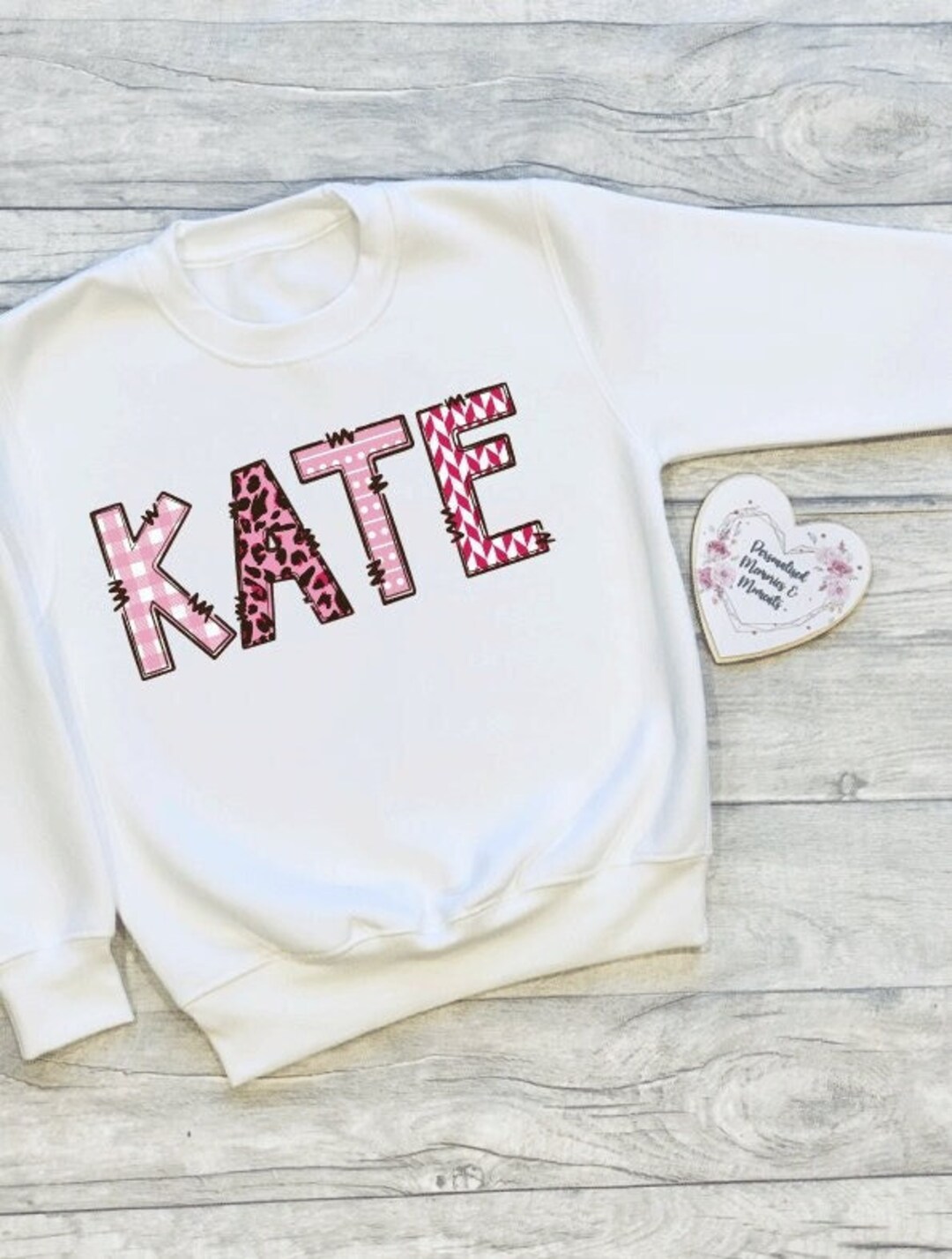 Personalised Valentine's Day Jumper Custom Valentine's T-shirt Tee ...