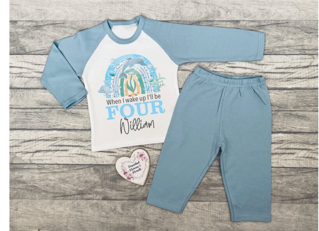 Personalised Under the Sea Birthday Pyjamas | Birthday Pj's | 1st First ...