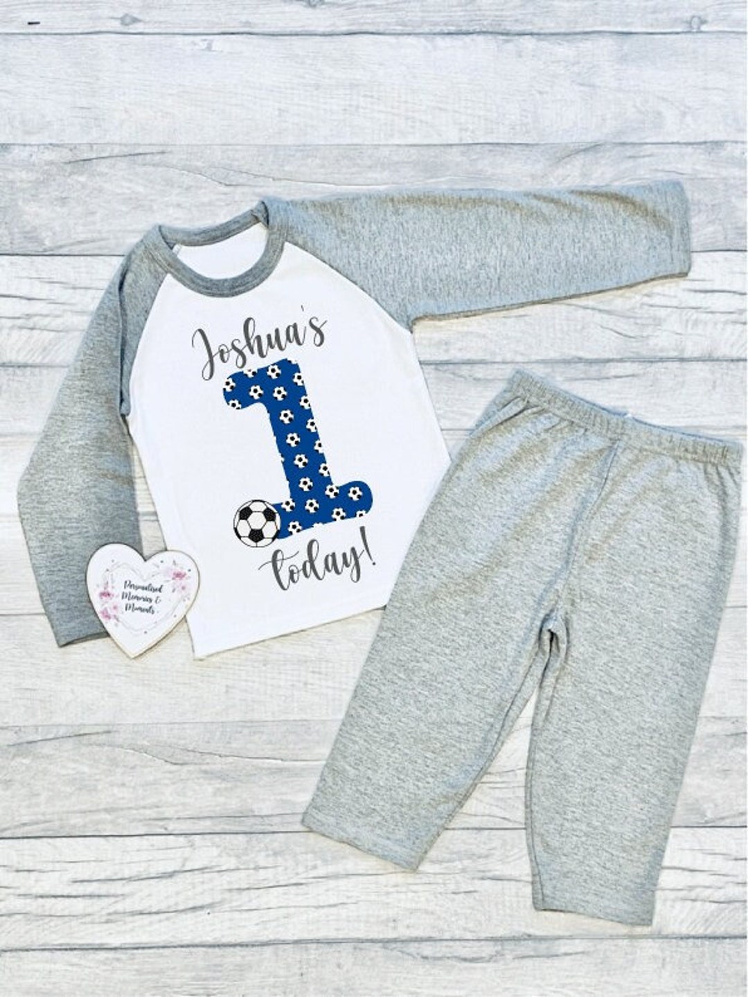 Personalised Football Birthday Pyjamas Birthday Pj's 1st First Birthday ...