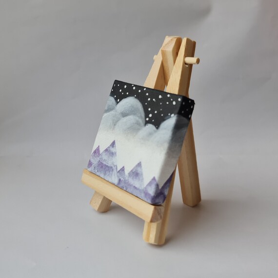Subtle Asexual Flag Mini Landscape Painting LGBTQ Pride | Etsy