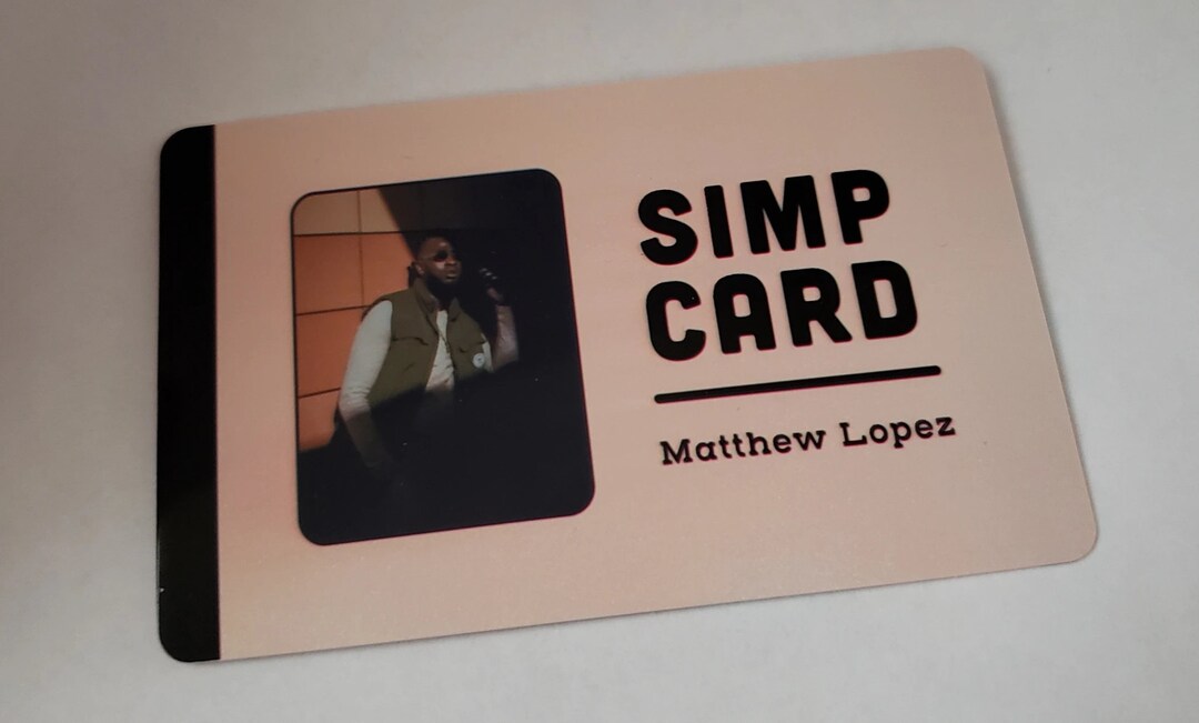 Custom Simp Card - Funny Meme Prank Gift for Friends, Boyfriends ...