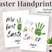 Printable Handprint Easter, My First Easter Handprint Printable, Baby ...
