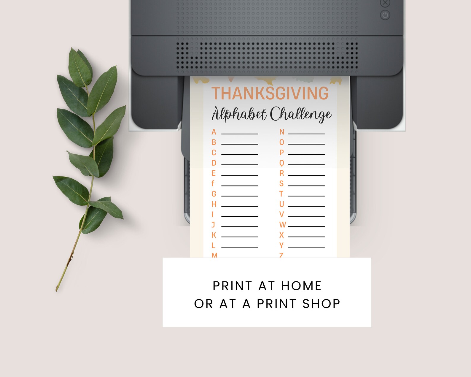 Thanksgiving Alphabet Game, Thanksgiving A-Z Game, Thanksgiving ...