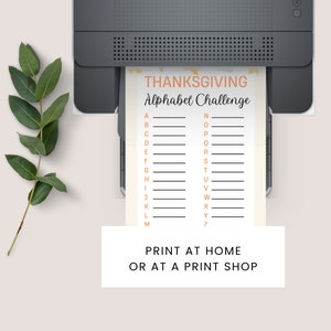 Thanksgiving Alphabet Game, Thanksgiving A-Z Game, Thanksgiving ...