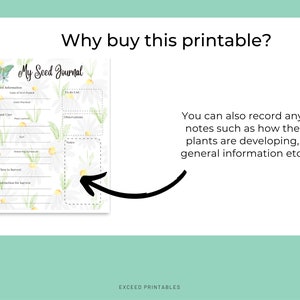 Seed Journal Printable, Garden Journal Planner, Vegetable Garden ...