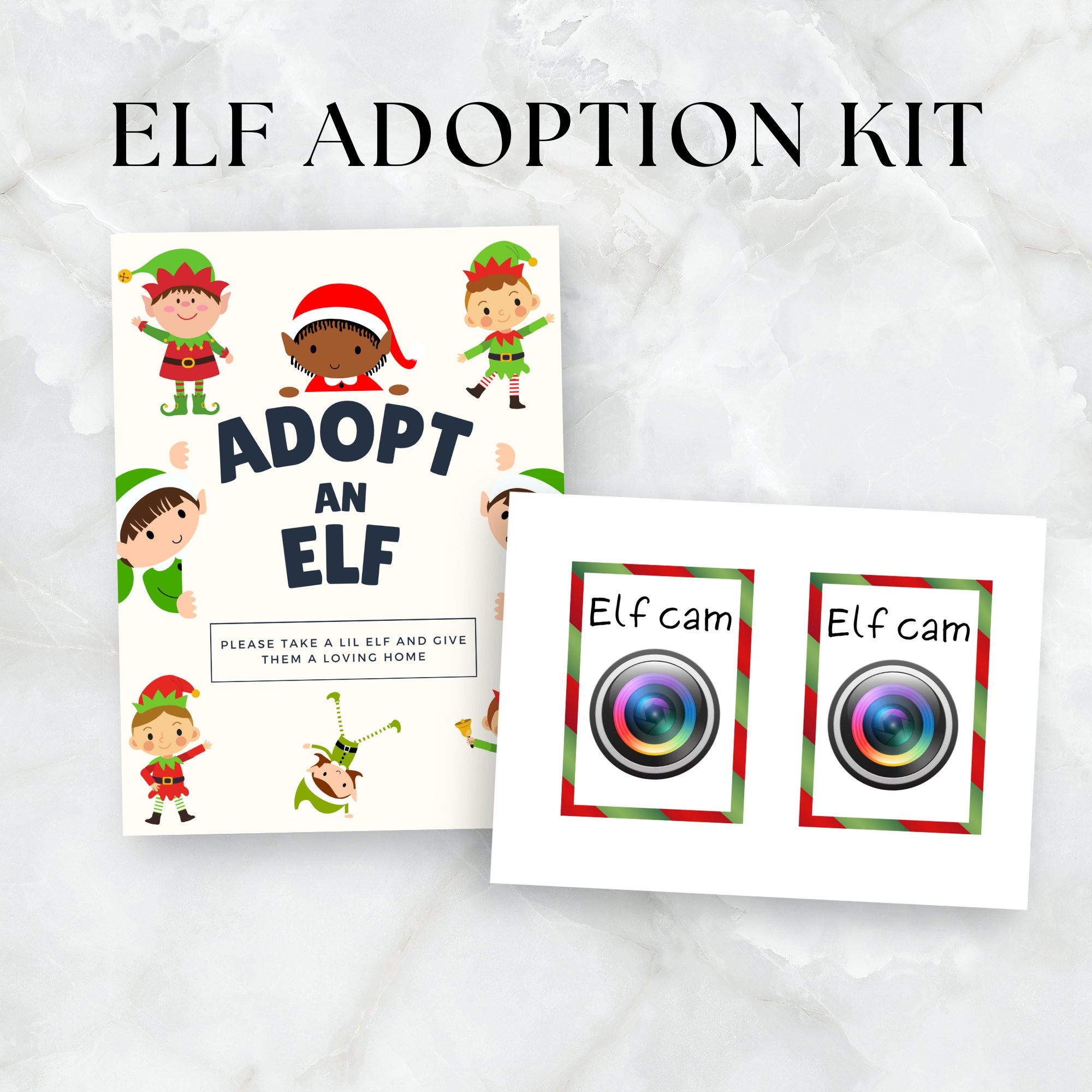 Elf Adoption Editable Kit, Adopt an Elf Printable, Elf Certificate ...
