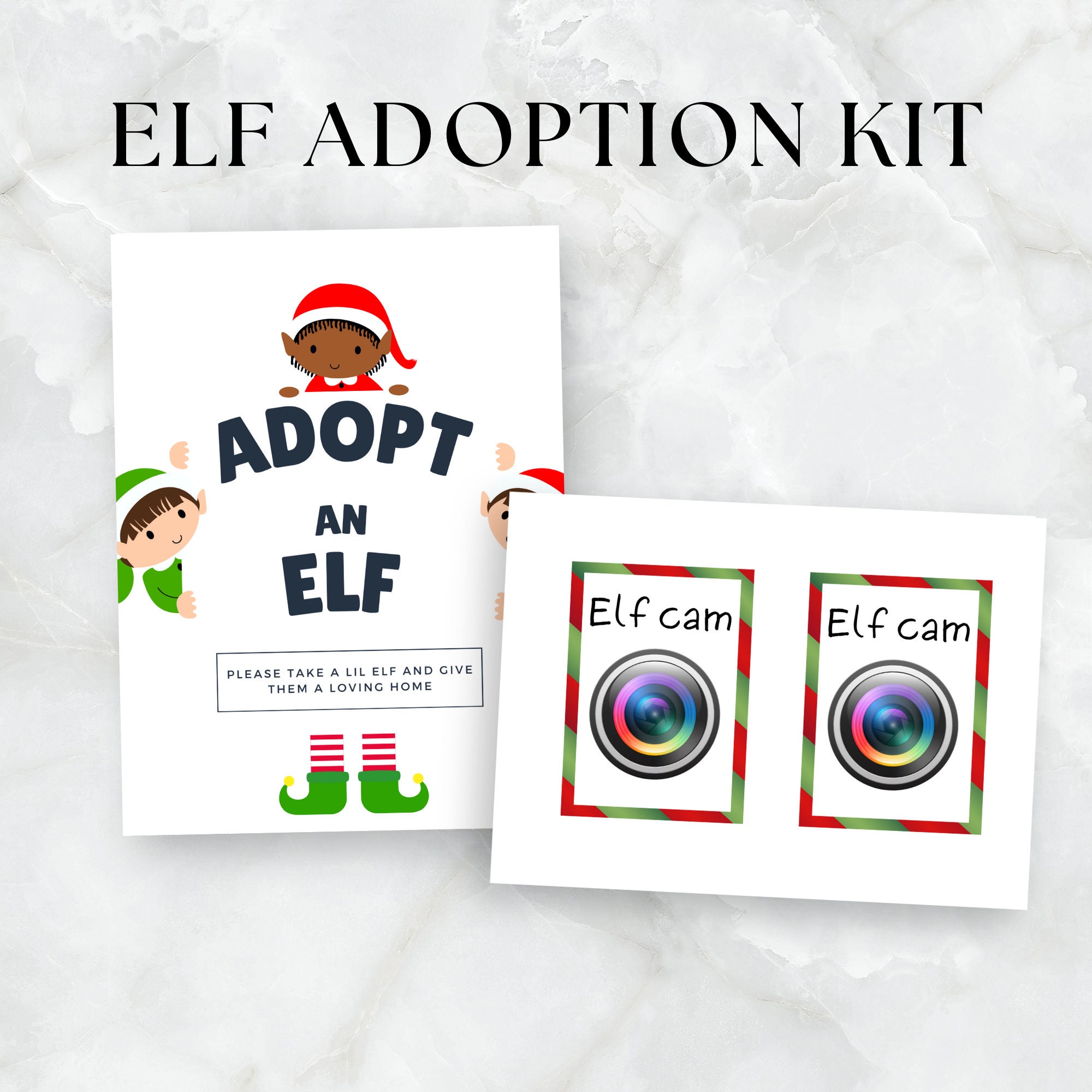 Editable Elf Adoption Kit, Adopt an Elf Printable, Elf Certificate ...