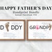 Father Day Handprint Craft Printable for Grandpa, Handprint Fathers Day ...