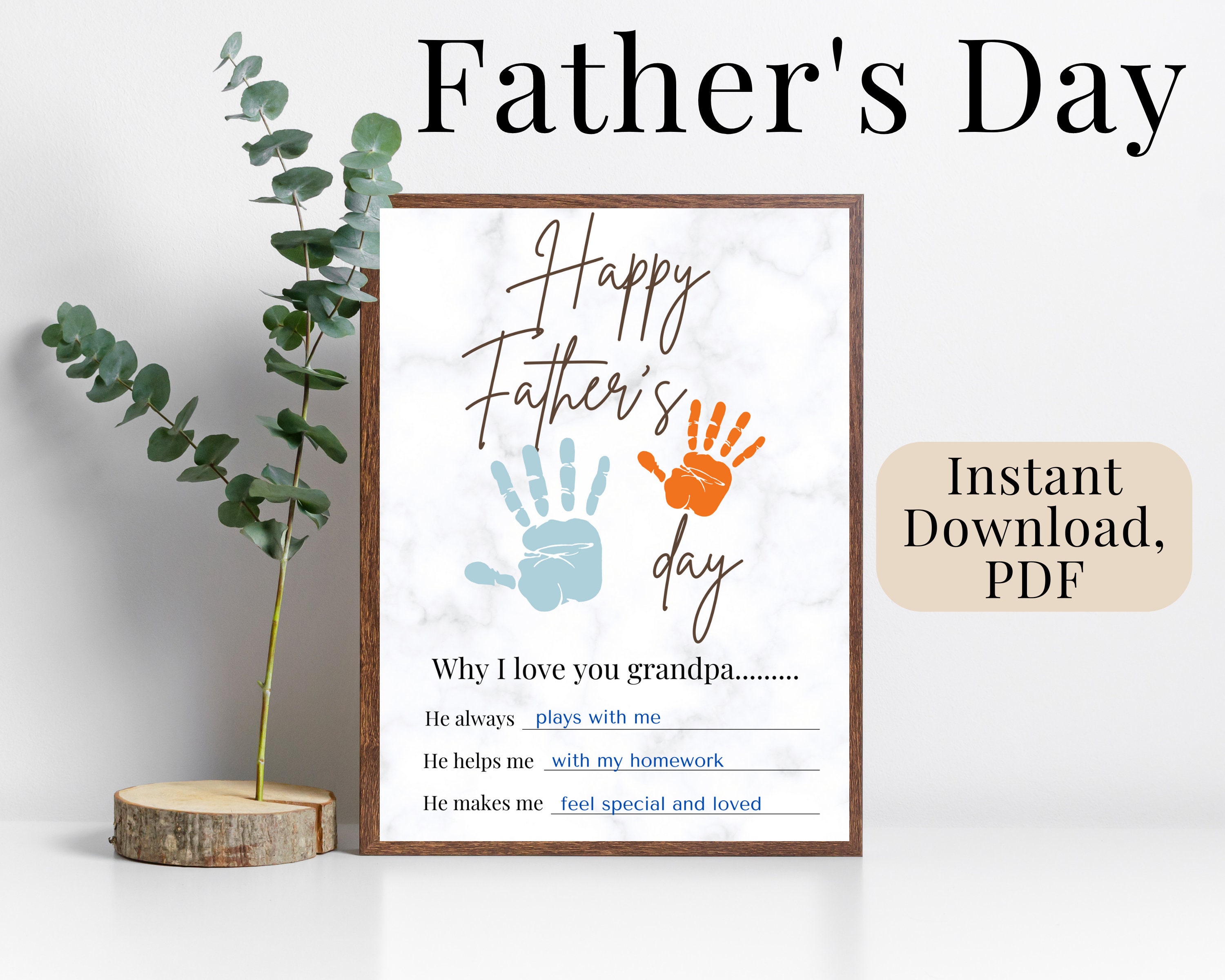 Fathers Day Handcraft Printable, Printable Fathers Day Flower Craft for ...