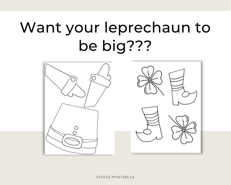 St Patrick's Day Build A Leprechaun Printable, Cut, Paste and Color ...