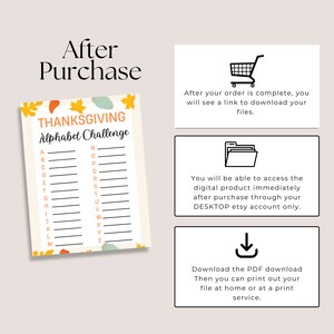 Thanksgiving Alphabet Game, Thanksgiving A-Z Game, Thanksgiving ...