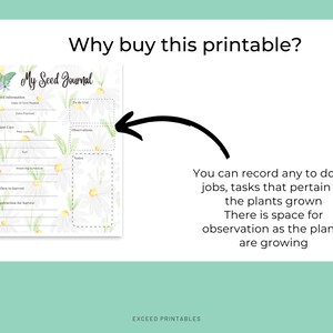 Seed Journal Printable, Garden Journal Planner, Vegetable Garden ...