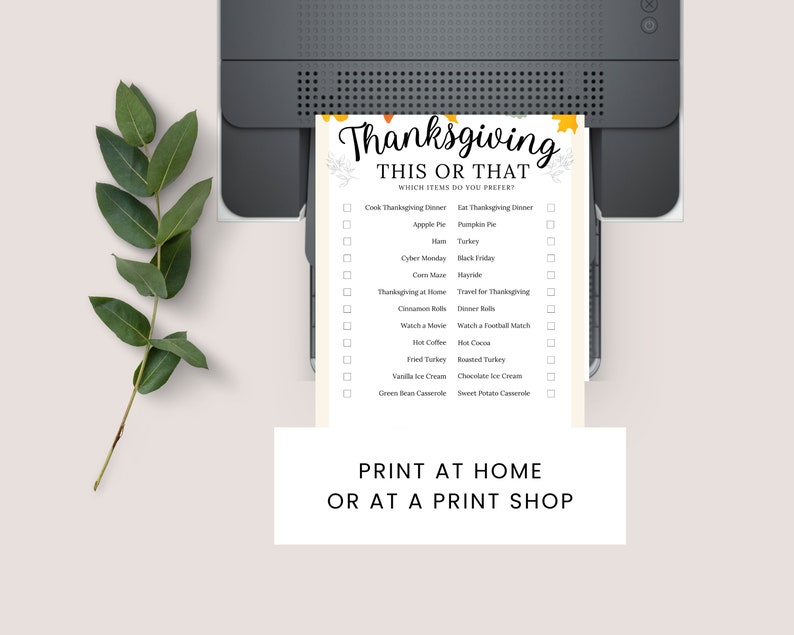 Printable Thanksgiving This or That Game, Thanksgiving Would You Rather ...