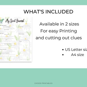 Seed Journal Printable, Garden Journal Planner, Vegetable Garden ...