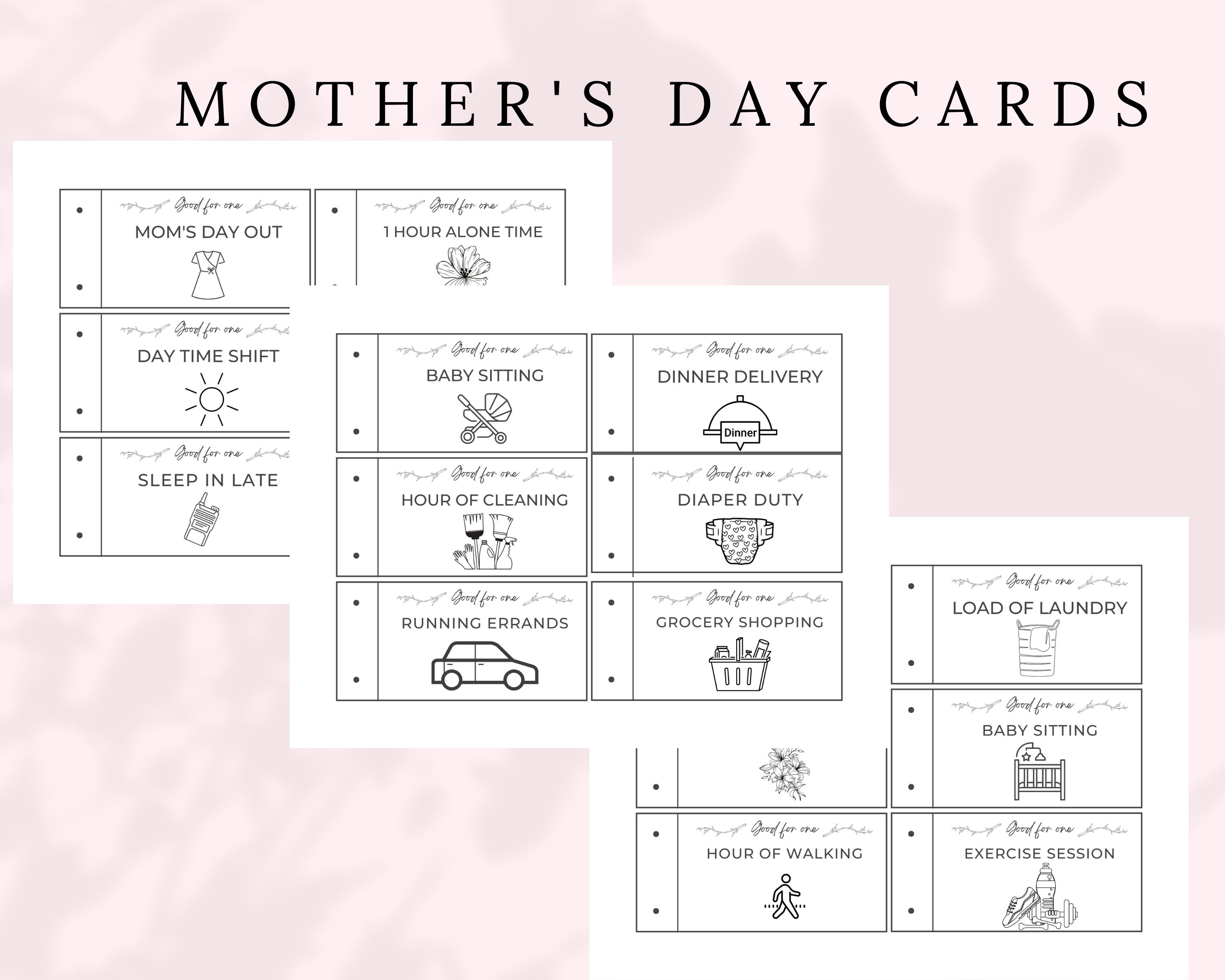 First Time Parents Coupon, Printable Mothers Day Coupons, Last Minute ...