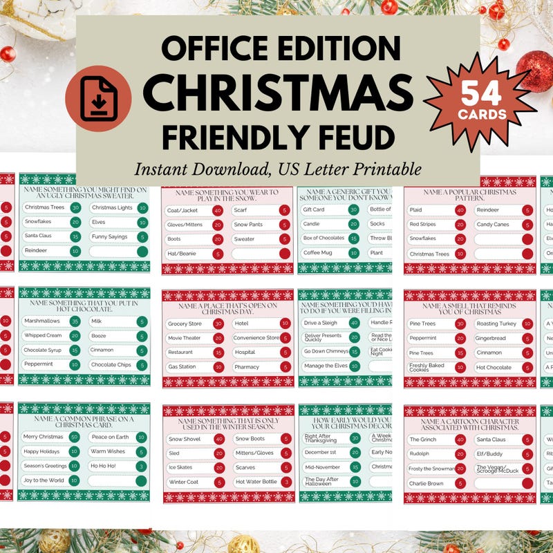 Work Office Family Feud - Etsy