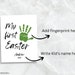 Printable Handprint Easter, My First Easter Handprint Printable, Baby ...