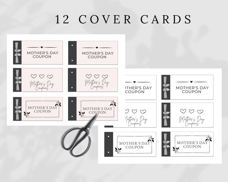 Last Minute Mother's Day Gift, Love Coupons, Printable Mothers Day ...