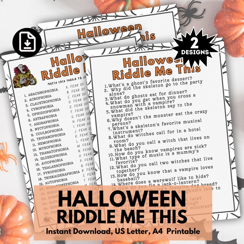 Riddle Me This Halloween - Etsy